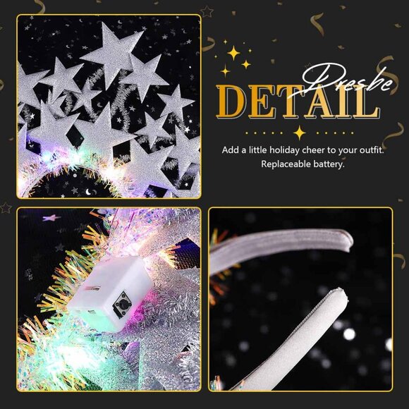 Accessories | Light Up Star Headband Led Stars Crown Headbands Party ...
